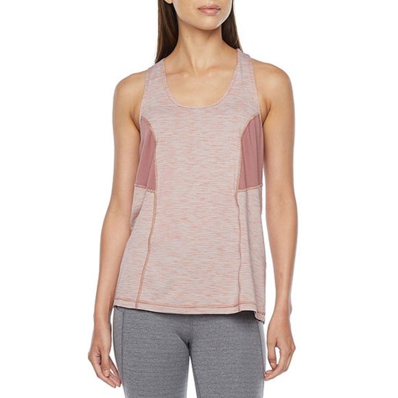 Xersion | Tops | New Xersion M Pink Racerback Colorblock Tank Top ...